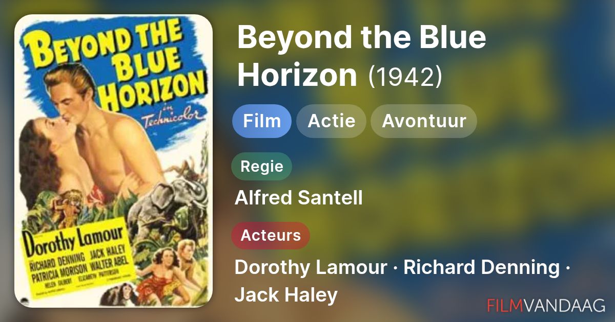 Beyond the Blue Horizon (film, 1942) - FilmVandaag.nl