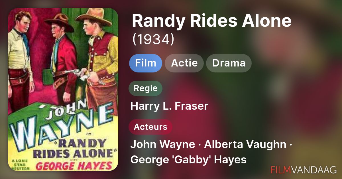 Randy Rides Alone (film, 1934) - FilmVandaag.nl