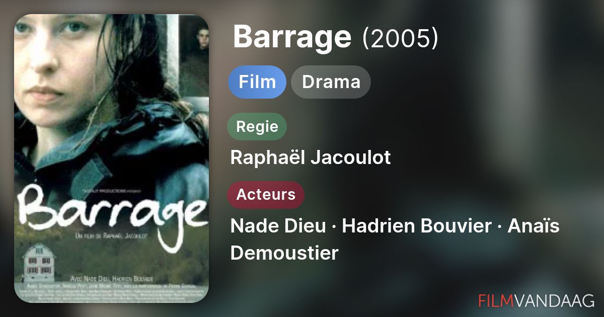 Barrage (film, 2005) - FilmVandaag.nl