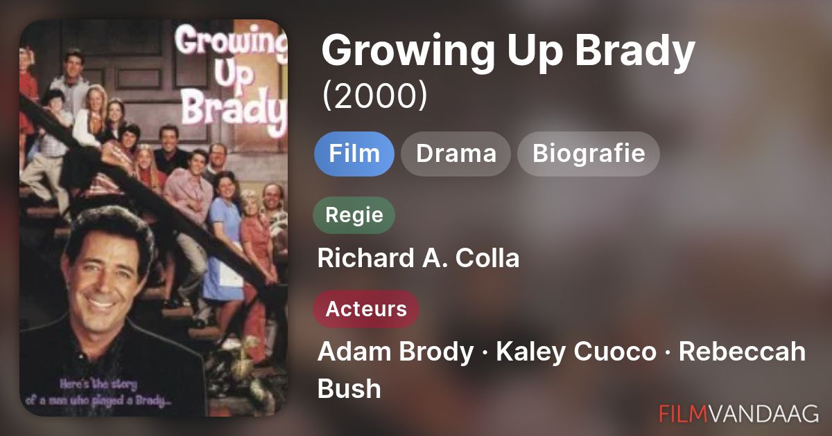 Growing Up Brady (film, 2000) - FilmVandaag.nl