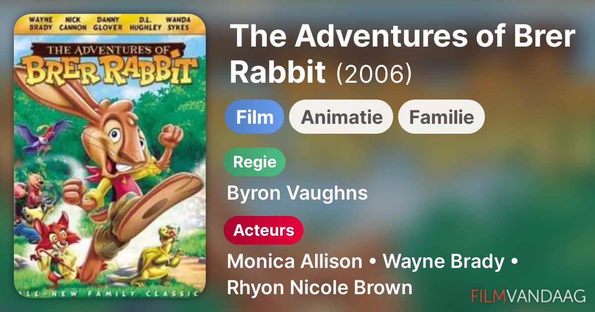 The Adventures of Brer Rabbit (film, 2006) - FilmVandaag.nl