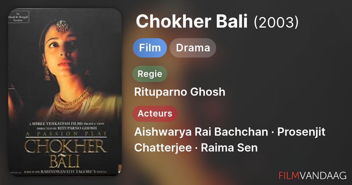Chokher Bali (film, 2003) - FilmVandaag.nl