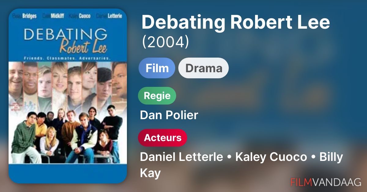 Debating Robert Lee (film, 2004) - FilmVandaag.nl