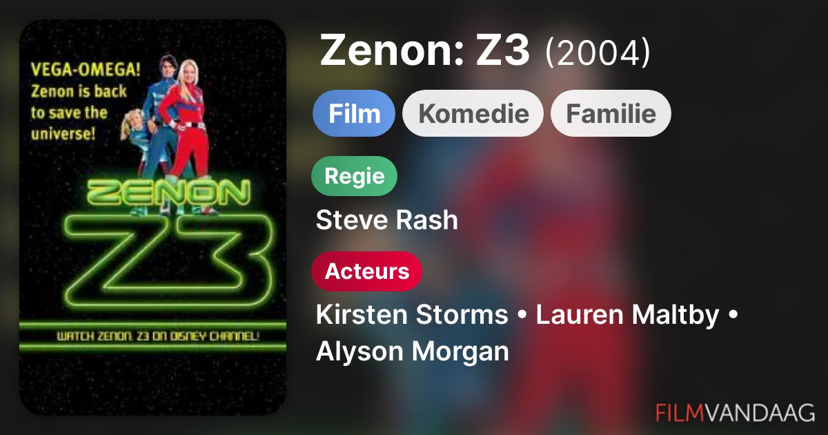 Zenon: Z3 (film, 2004) - FilmVandaag.nl