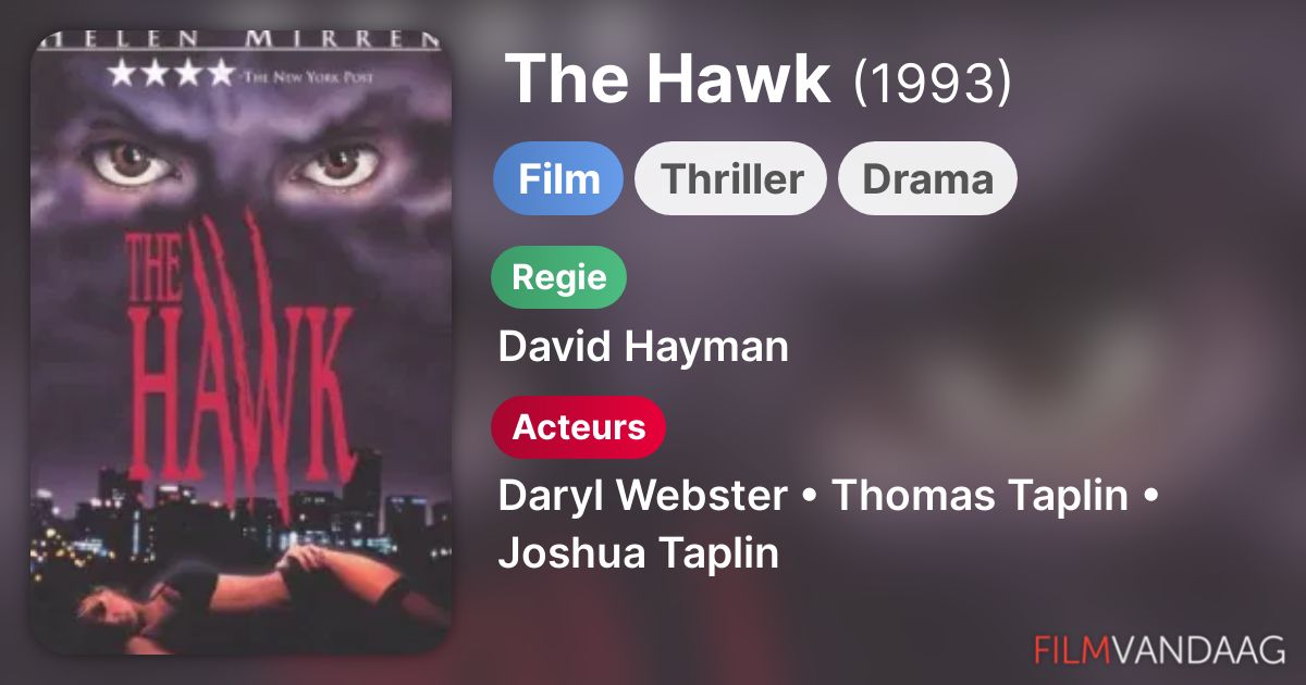 The Hawk (film, 1993) - FilmVandaag.nl