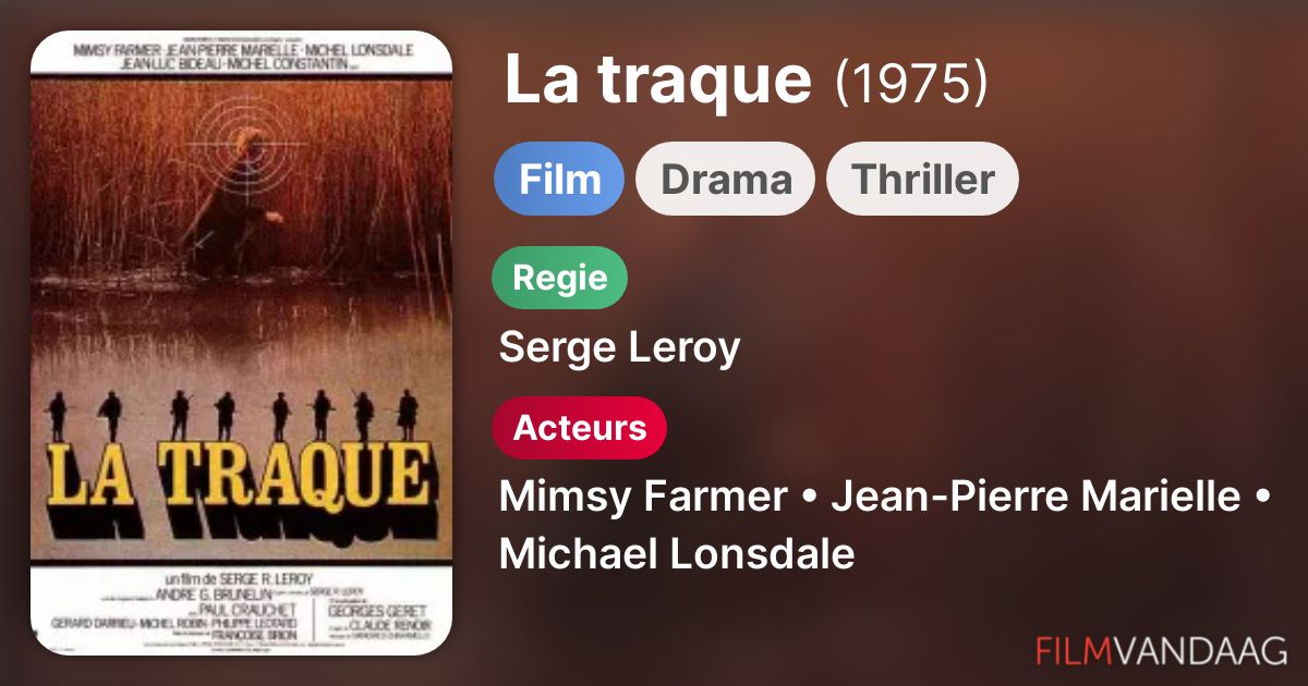 La traque (film, 1975) - FilmVandaag.nl
