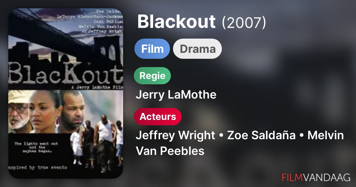 Blackout (film, 2007) - FilmVandaag.nl