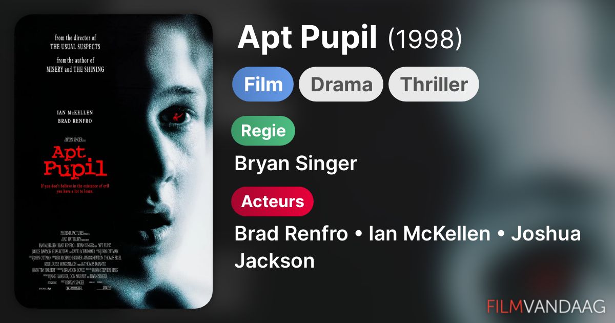 Apt Pupil (film, 1998) - FilmVandaag.nl