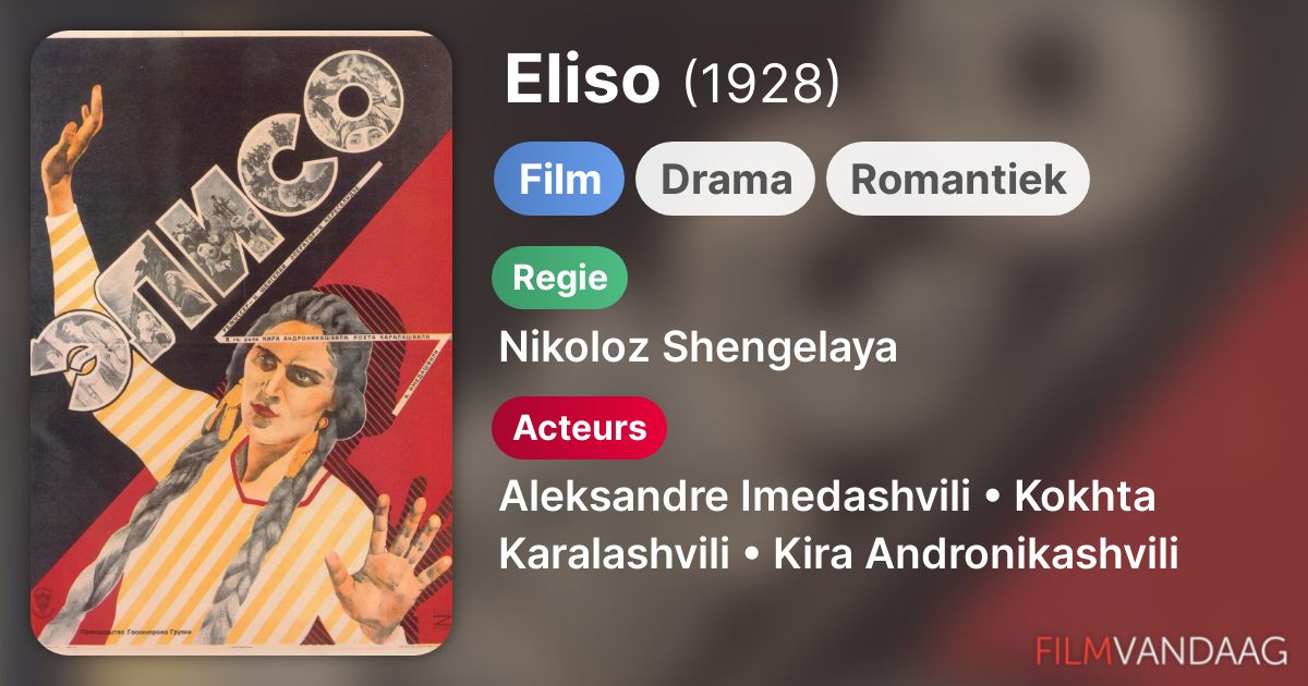 Eliso in de Bioscoop (Alle Bioscooptijden) - FilmVandaag.nl