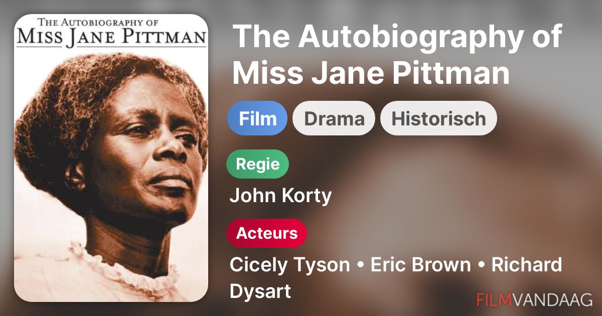 Alle acteurs in The Autobiography of Miss Jane Pittman (film, 1974 ...