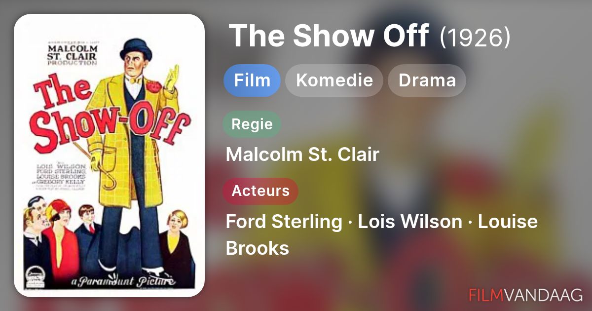 The Show Off (film, 1926) - FilmVandaag.nl