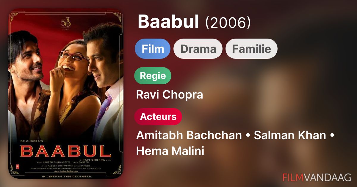 Baabul (film, 2006) - FilmVandaag.nl