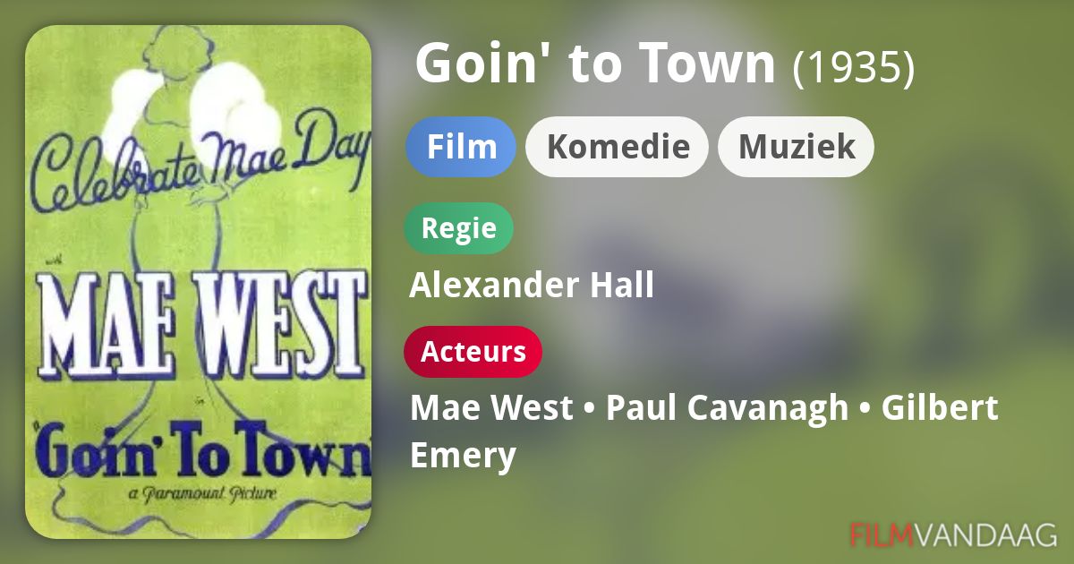 Goin' to Town (film, 1935) - FilmVandaag.nl