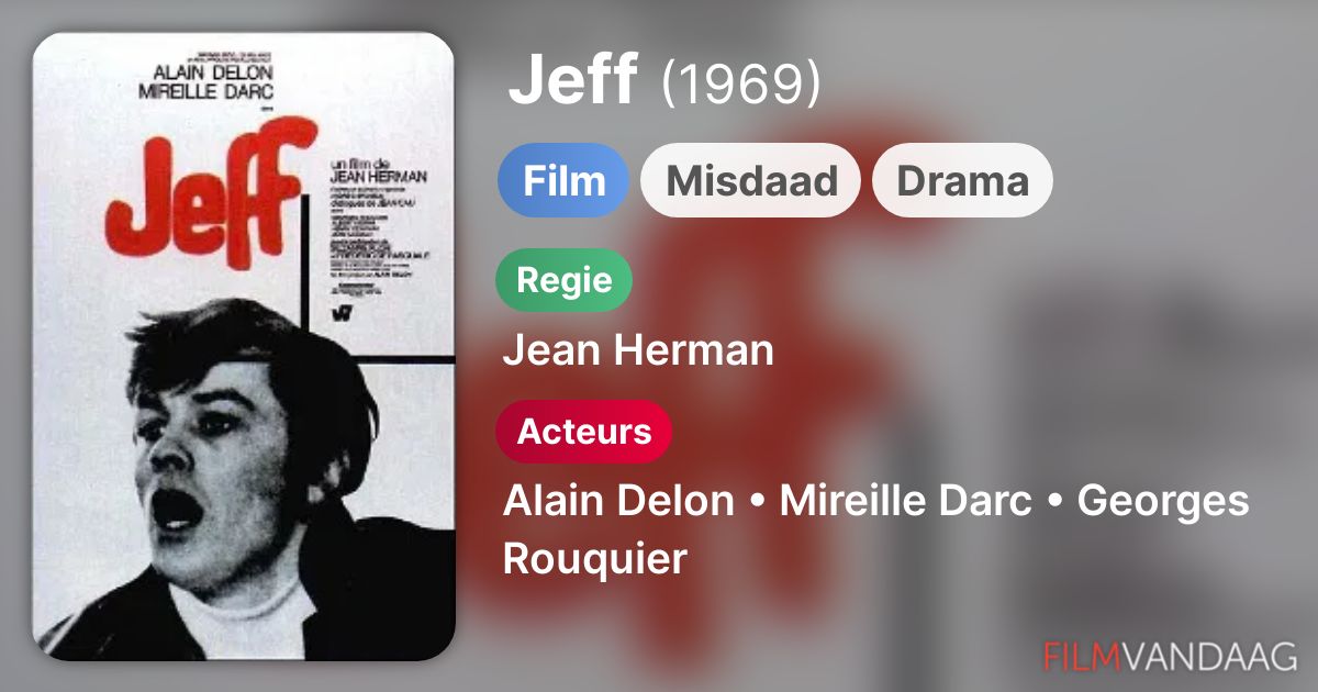 Jeff (film, 1969) - FilmVandaag.nl