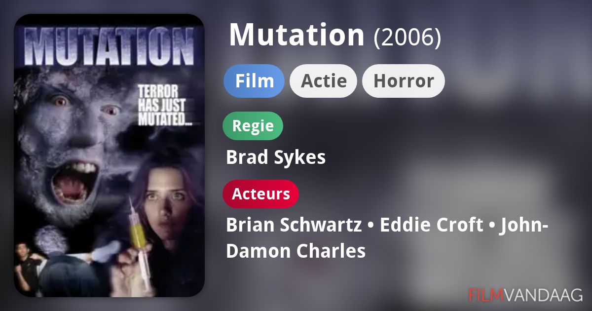 Mutation (film, 2006) - FilmVandaag.nl