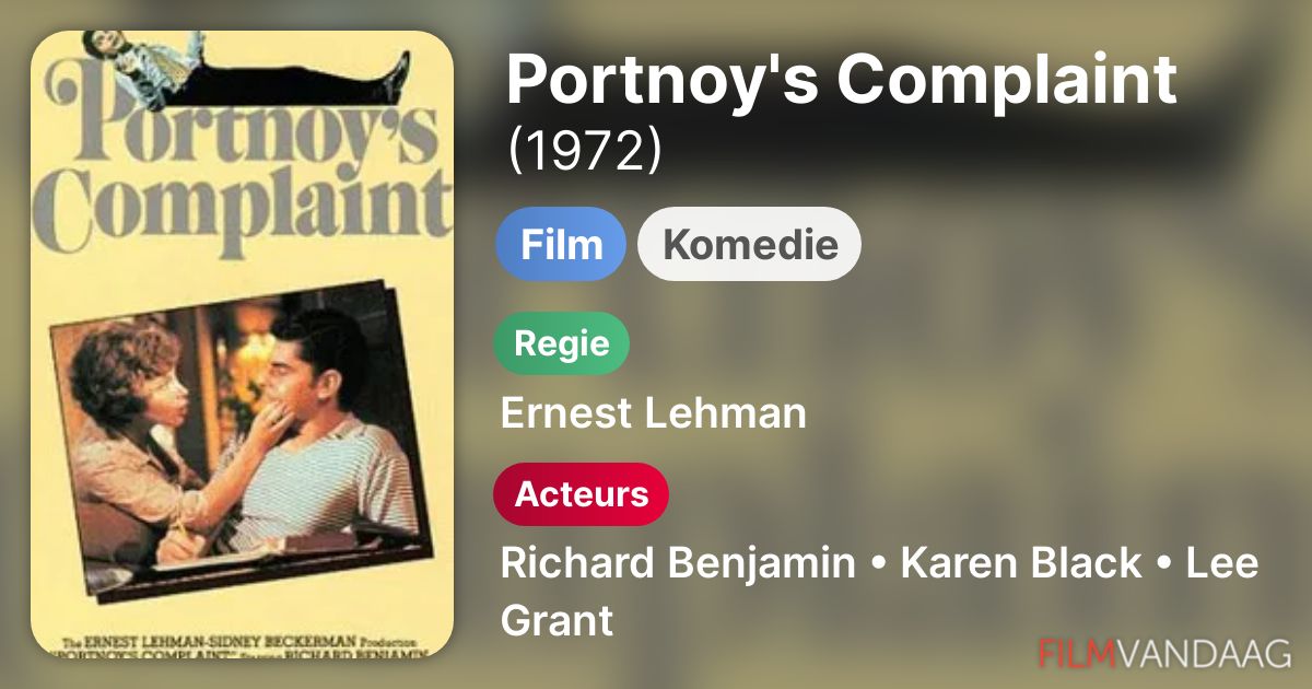 Portnoy's Complaint (film, 1972) - FilmVandaag.nl