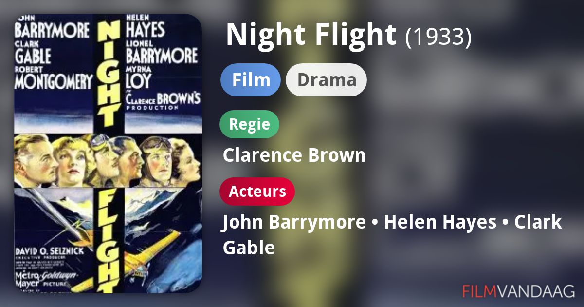 Night Flight (film, 1933) - FilmVandaag.nl