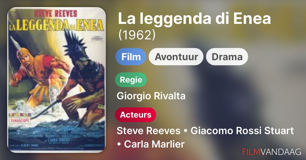 La leggenda di Enea (film, 1962) - FilmVandaag.nl