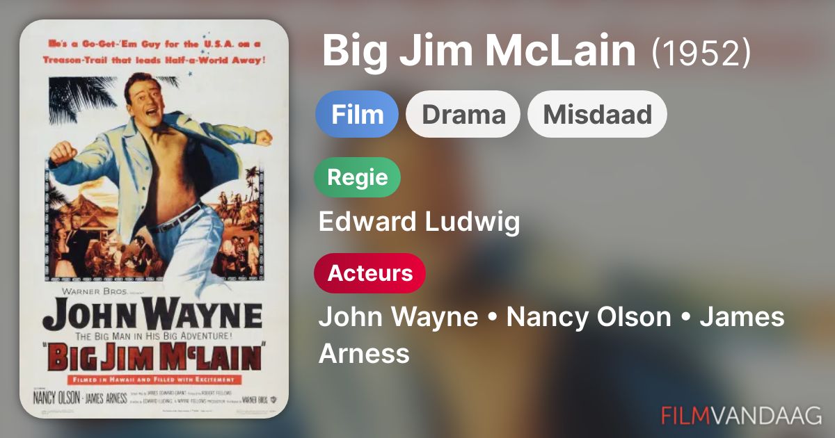 Big Jim McLain (film, 1952) - FilmVandaag.nl