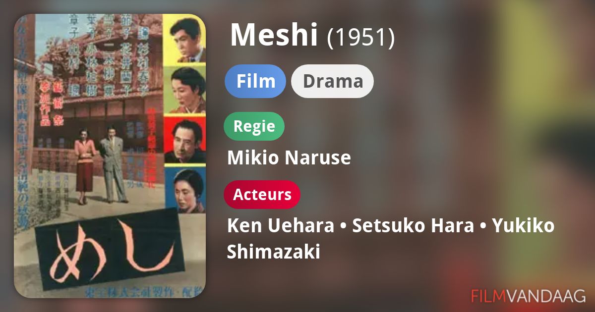 Meshi (film, 1951) - FilmVandaag.nl