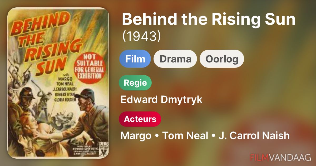Behind the Rising Sun (film, 1943) - FilmVandaag.nl