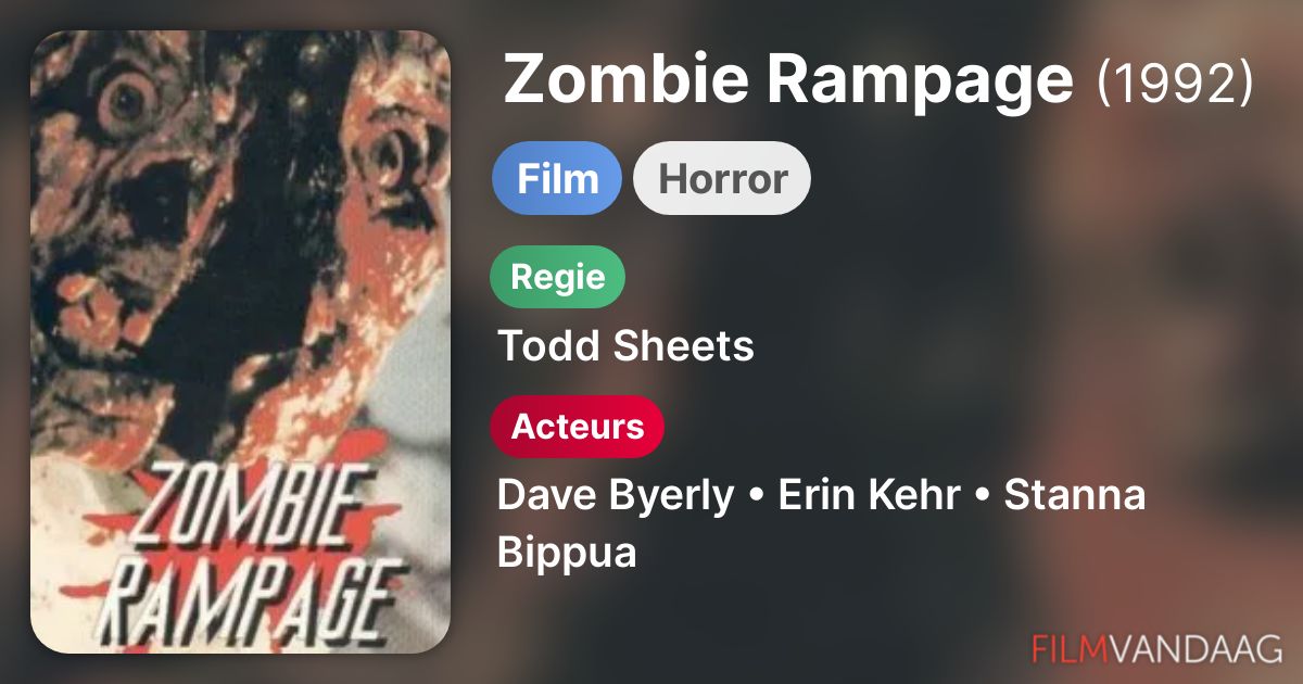 Zombie Rampage (film, 1989) - FilmVandaag.nl