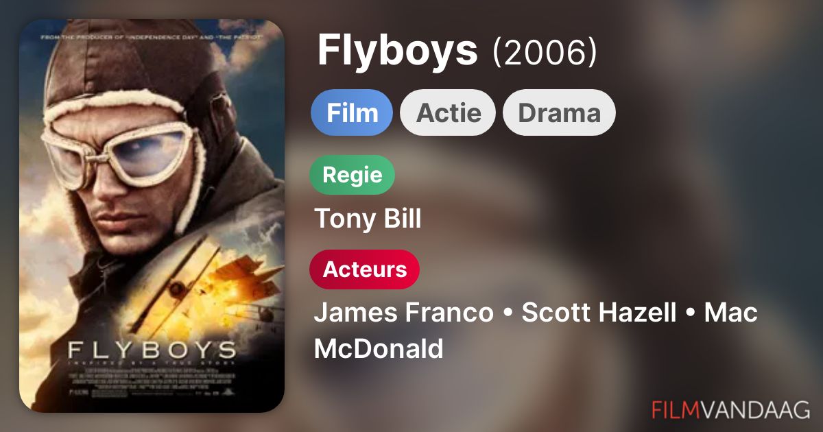 Flyboys (film, 2006) - FilmVandaag.nl