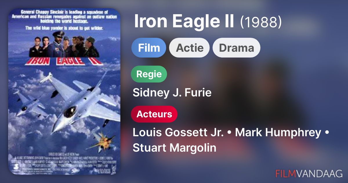 Iron Eagle II (film, 1988) kopen op dvd of blu-ray - FilmVandaag.nl