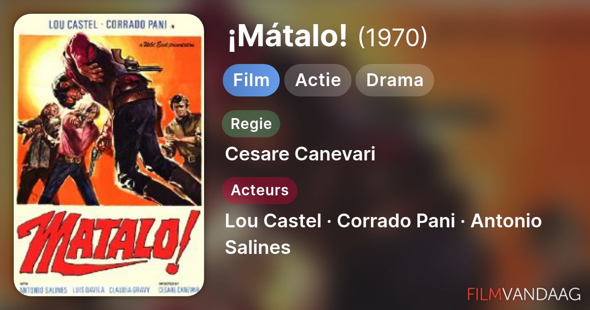 ¡Mátalo! (film, 1970) - FilmVandaag.nl