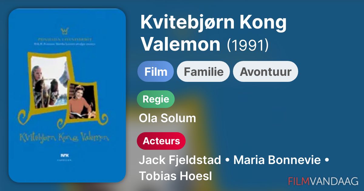 Kvitebjørn Kong Valemon (film, 1991) - FilmVandaag.nl