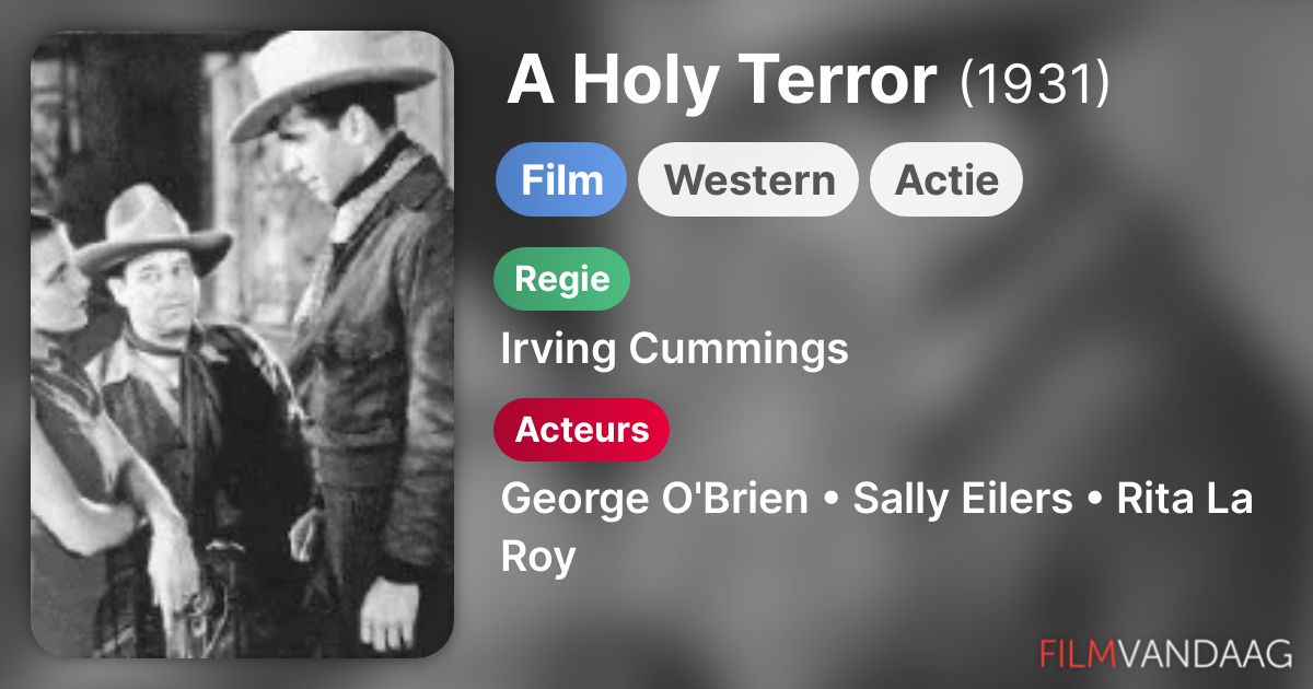 A Holy Terror (film, 1931) - FilmVandaag.nl