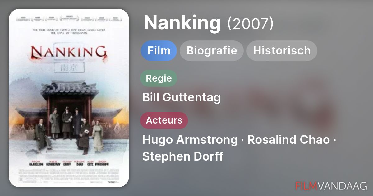Nanking (film, 2007) - FilmVandaag.nl