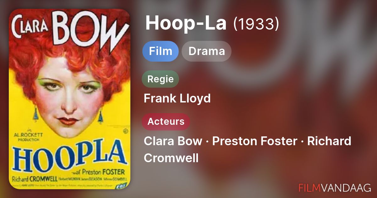 Hoop-La (film, 1933) - FilmVandaag.nl
