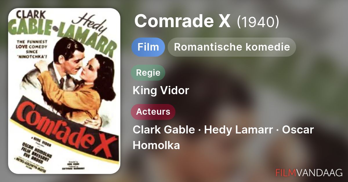 Comrade X (film, 1940) - FilmVandaag.nl