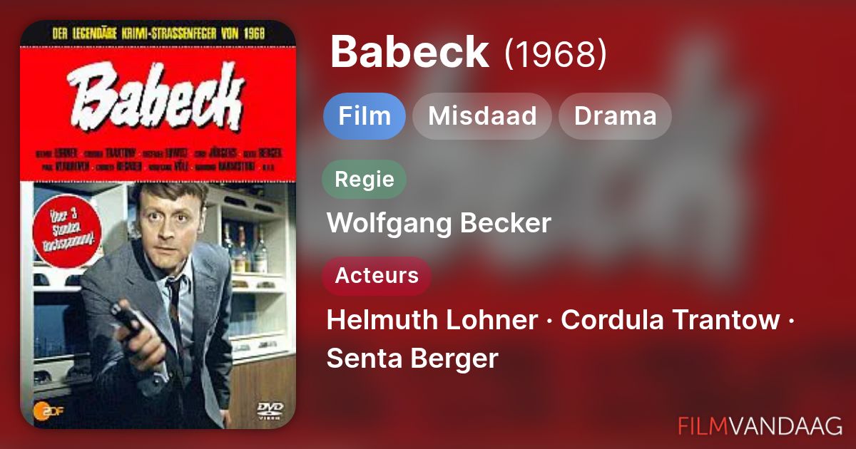 Babeck (film, 1968) kopen op dvd of blu-ray - FilmVandaag.nl