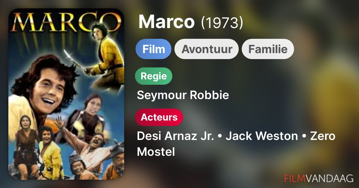 Marco (film, 1973) - FilmVandaag.nl