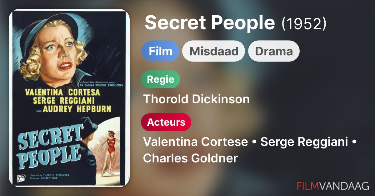 Secret People (film, 1952) - FilmVandaag.nl
