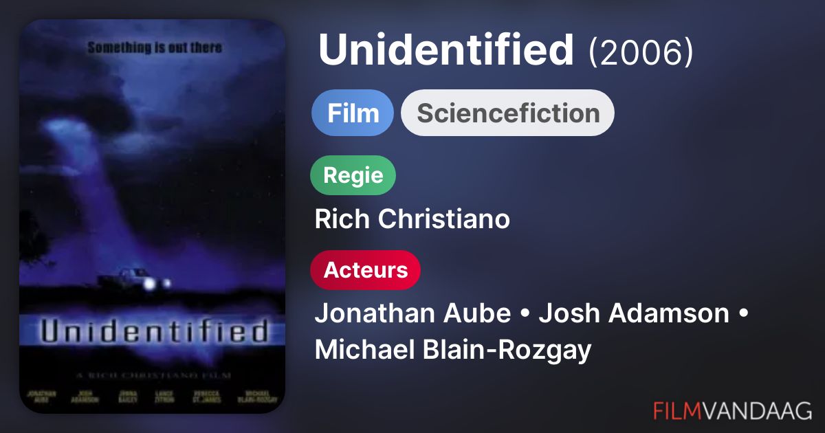 Unidentified (film, 2006) - FilmVandaag.nl