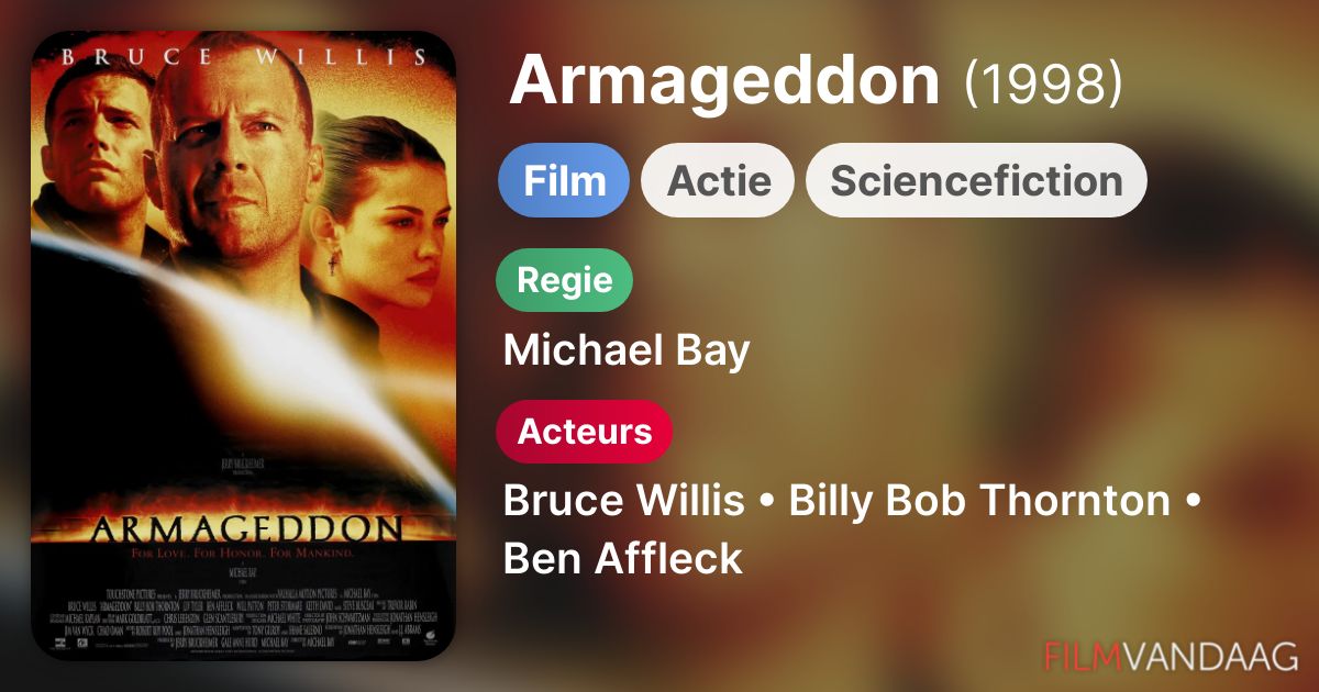Armageddon (film, 1998) - FilmVandaag.nl
