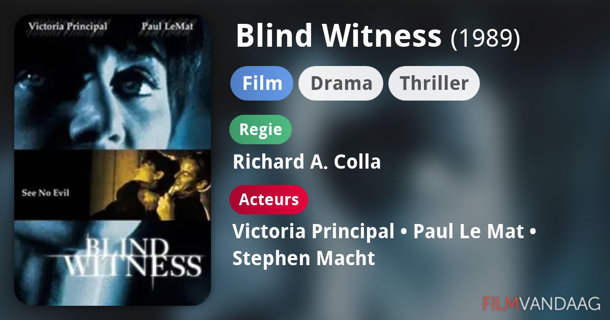 Blind Witness (film, 1989) - FilmVandaag.nl