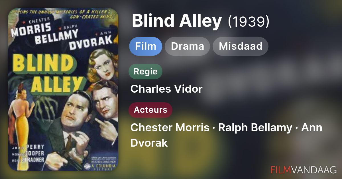 Blind Alley (film, 1939) - FilmVandaag.nl