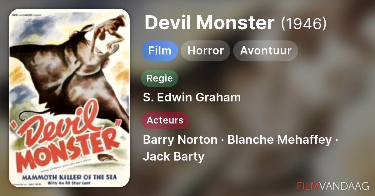 Devil Monster (film, 1946) - FilmVandaag.nl