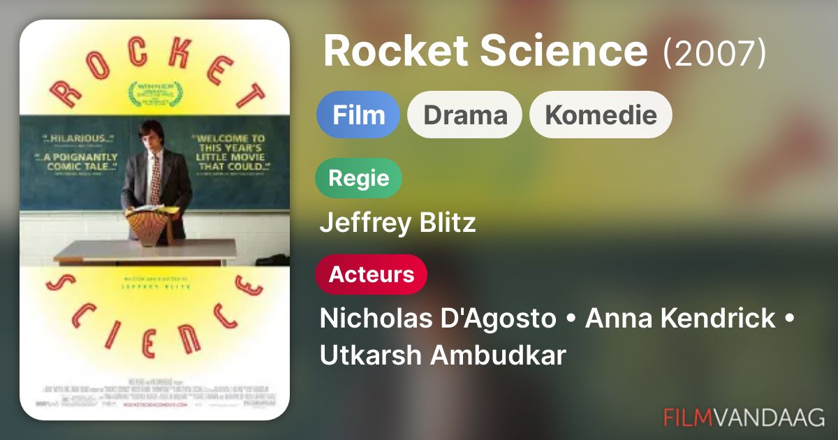 Rocket Science (film, 2007) - FilmVandaag.nl