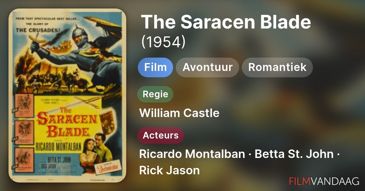The Saracen Blade (film, 1954) - FilmVandaag.nl