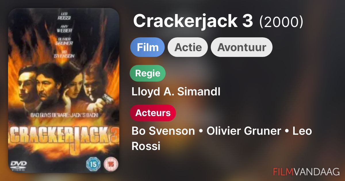 Crackerjack 3 (film, 2000) - FilmVandaag.nl