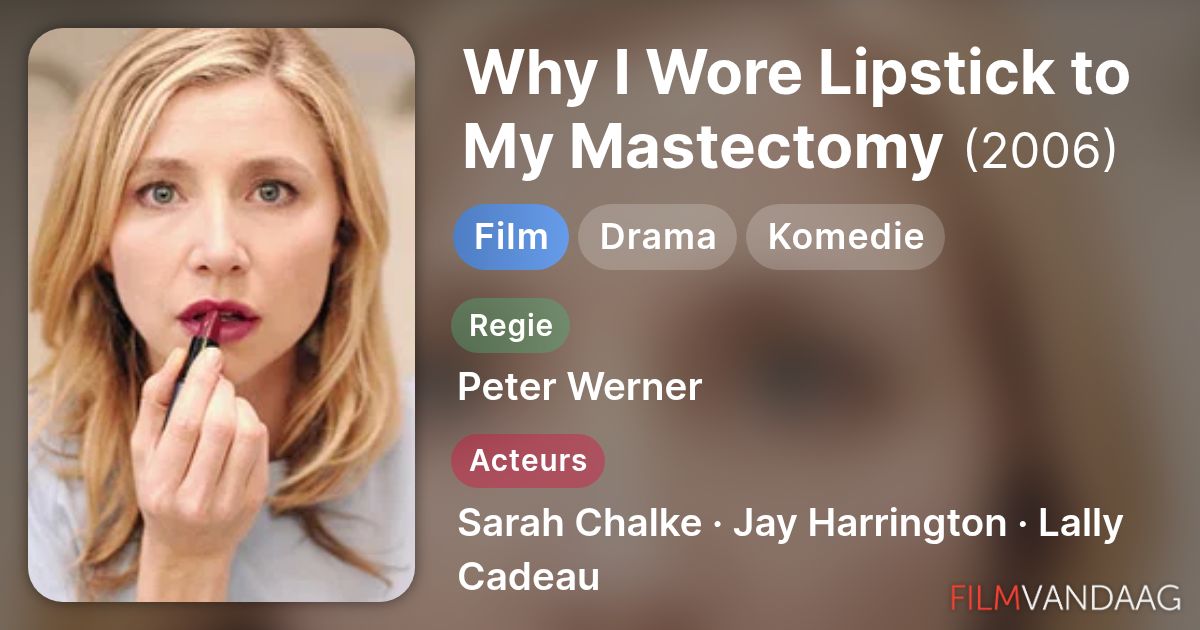 Alle acteurs in Why I Wore Lipstick to My Mastectomy (film, 2006 ...