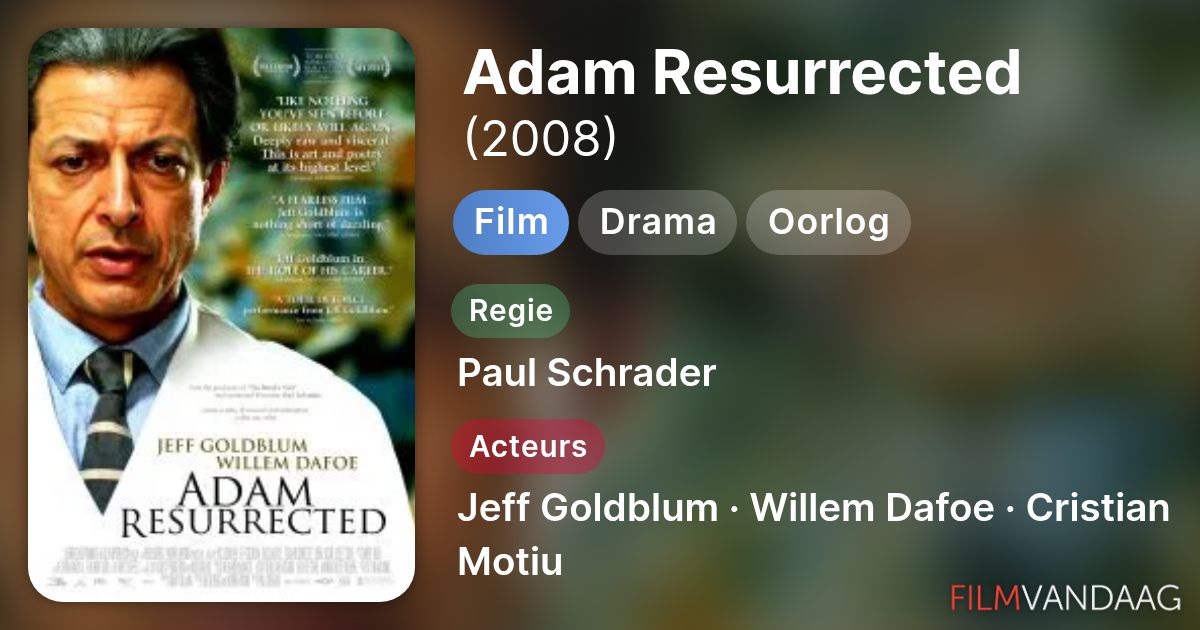 Adam Resurrected (film, 2008) - FilmVandaag.nl