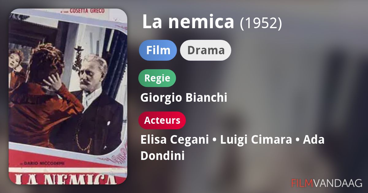 La nemica (film, 1952) - FilmVandaag.nl