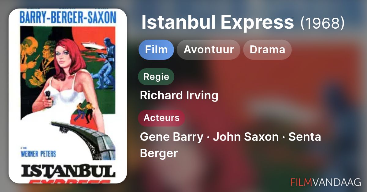 Istanbul Express (film, 1968) - FilmVandaag.nl