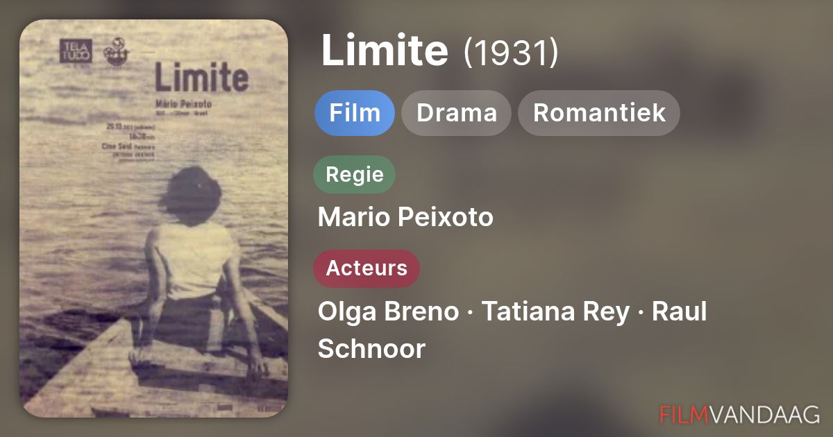 Limite (film, 1931) - FilmVandaag.nl